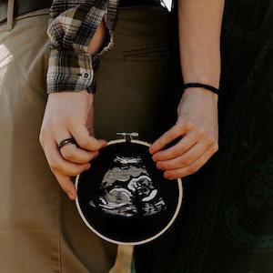 Custom Ultrasound Embroidery Baby Shower Gifts Baby Scan - Etsy
