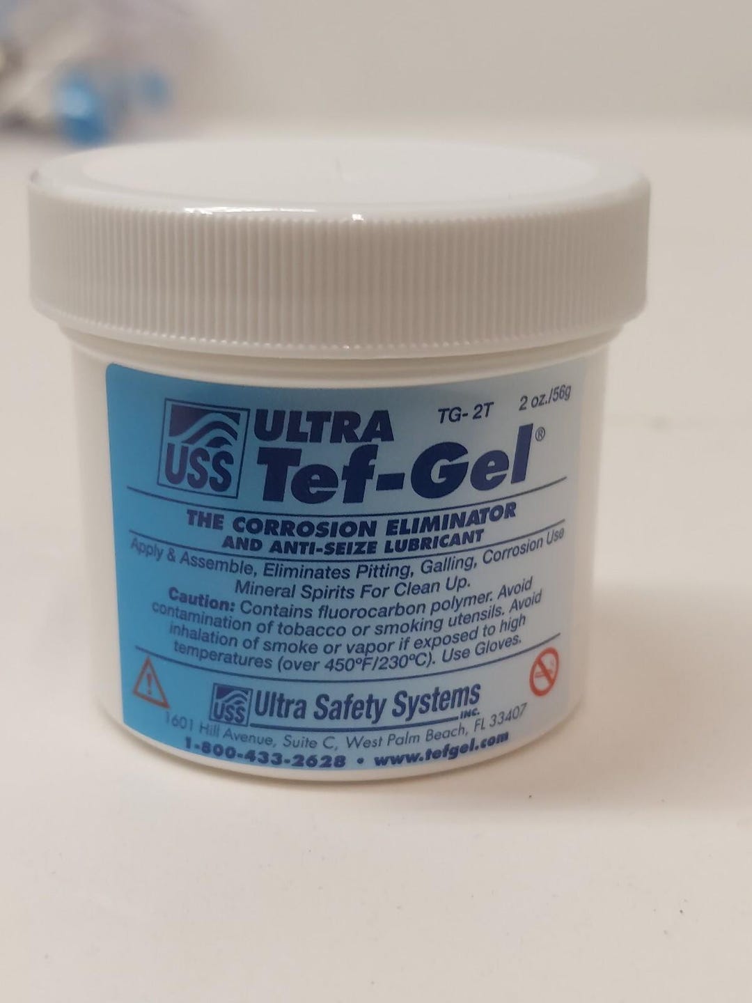 Tg-02 Ultra Tef-gel Corrosion Eliminator and Anti-seize Lubrican 2oz ...