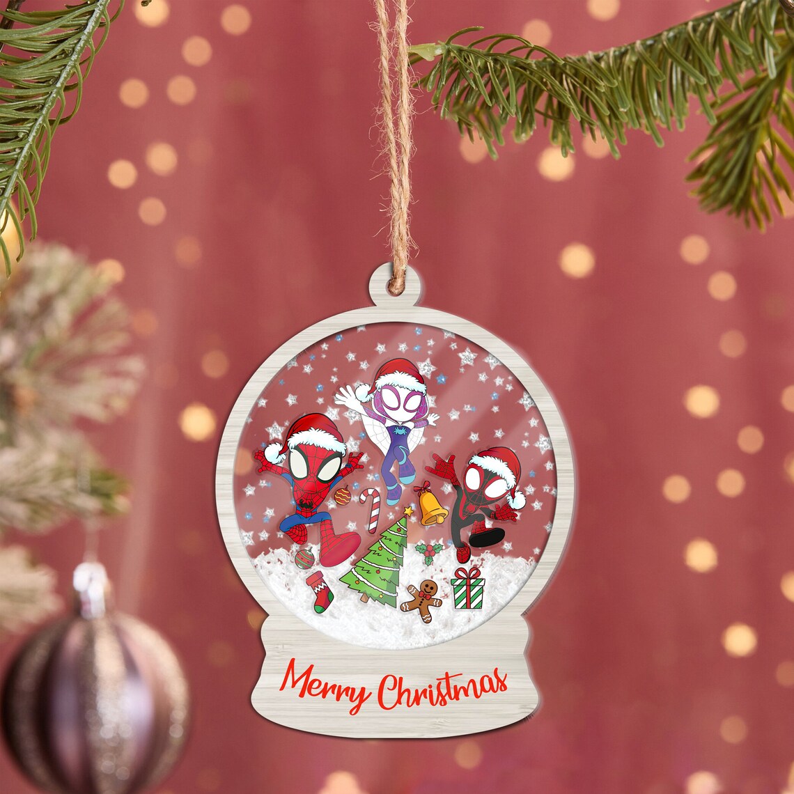 Spidey and His Amazing Friends Ornament, Christmas Spidey Ornament ...