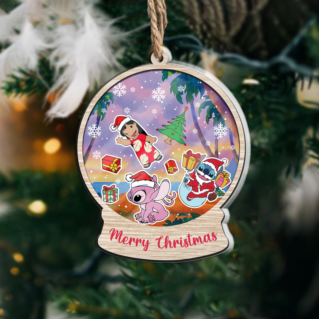 Stitch Christmas Ornament Personalized Lilo and Stitch - Etsy
