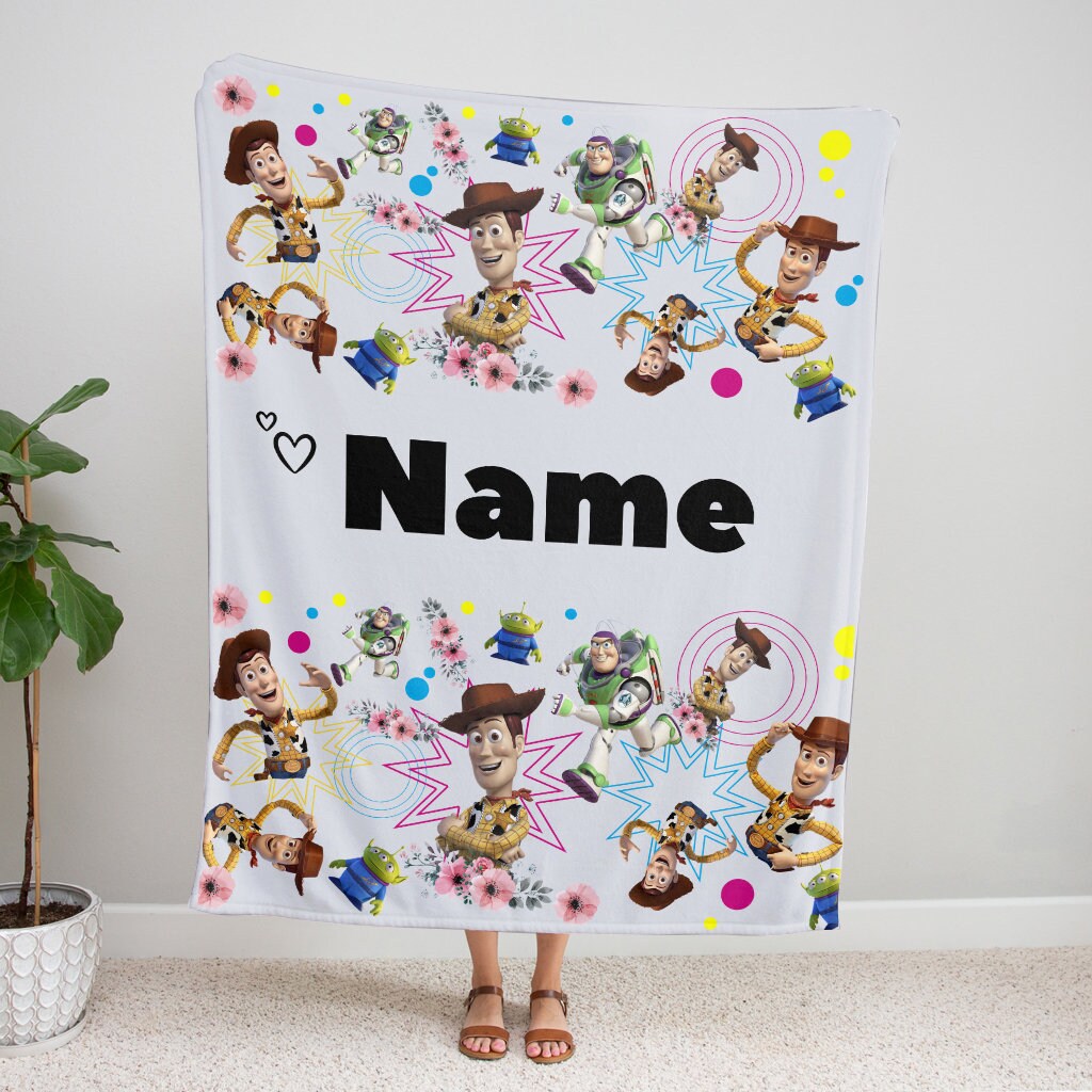 Personalized Name Toy Story Blanket, Christmas Toy Story Blanket ...