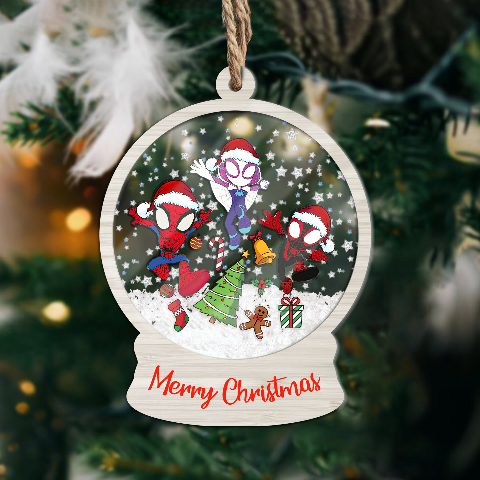 Spidey and His Amazing Friends Ornament, Christmas Spidey Ornament ...