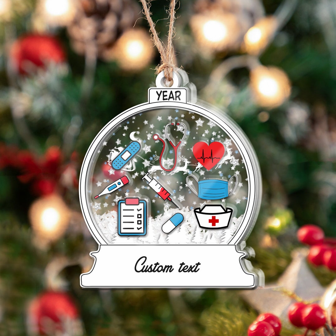 Nursing Ornament, Personalized Name Nurse Ornament,medicine Ornament ...