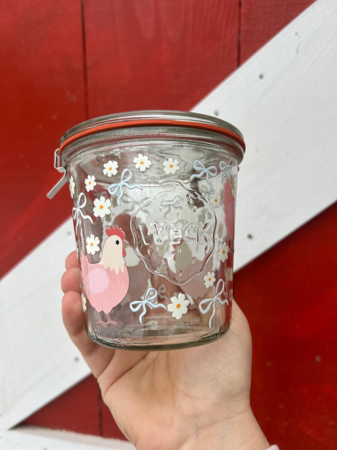 Weck Jar, Cute Coffee Glass, Canning Jar, Iced Coffee Glass, Winter ...