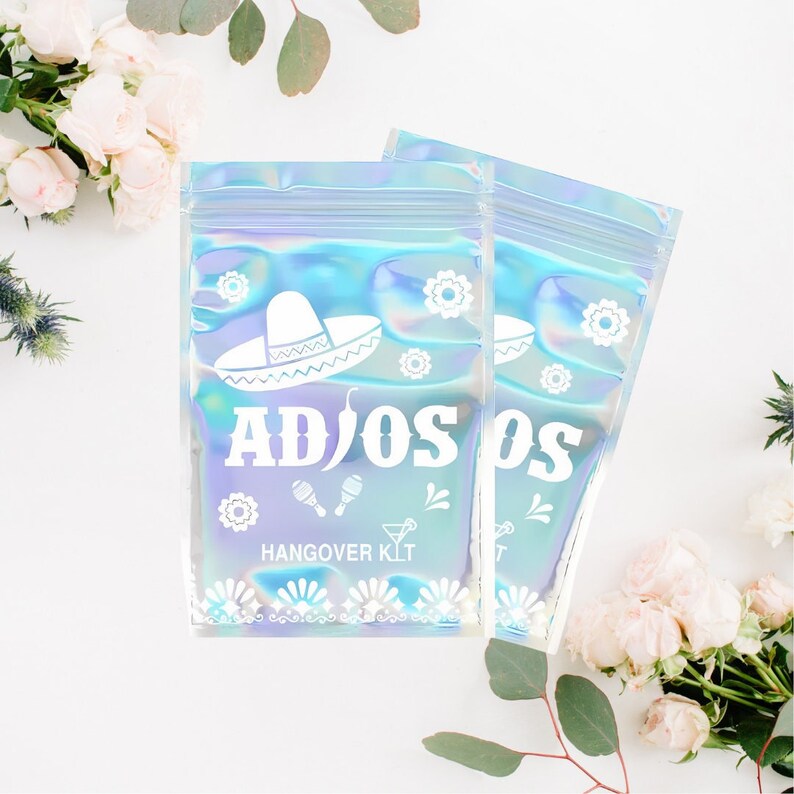 Adios Hangover Kit Bachelorette Party Favor Mexico Bachelorette Kit ...