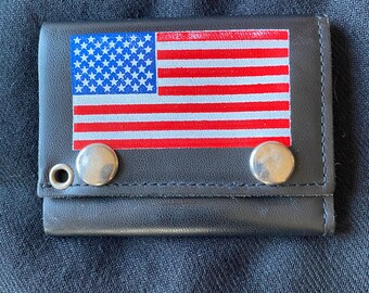 American Flag Trifold Wallet - Etsy