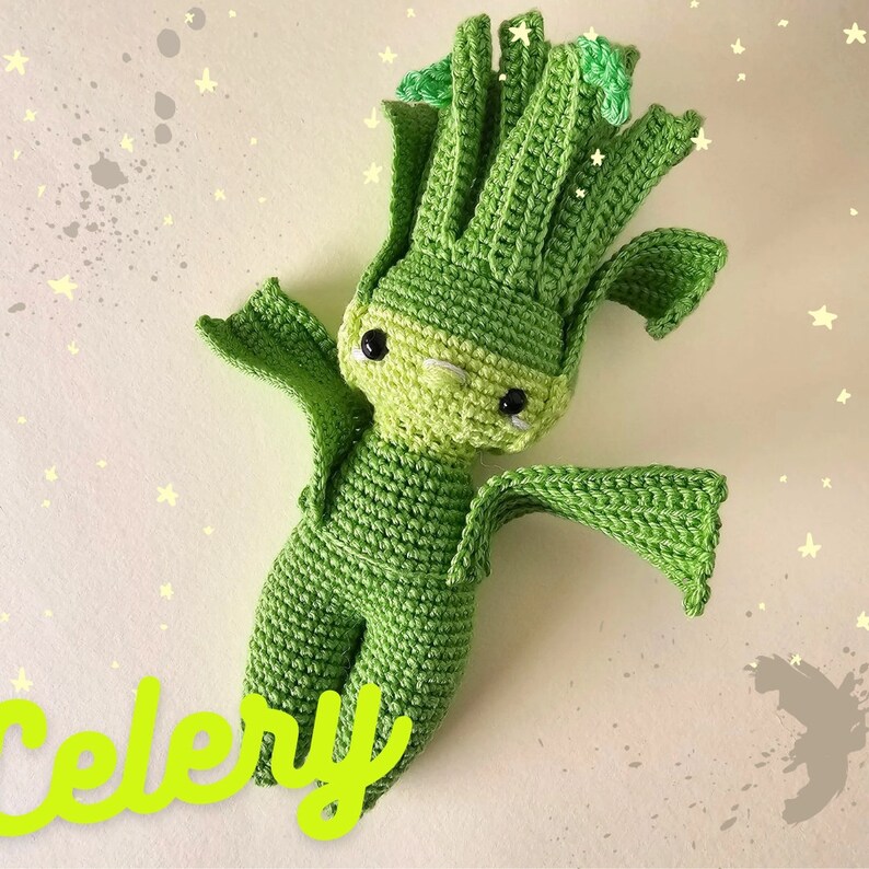Celery Doll Crochet Pattern - Etsy
