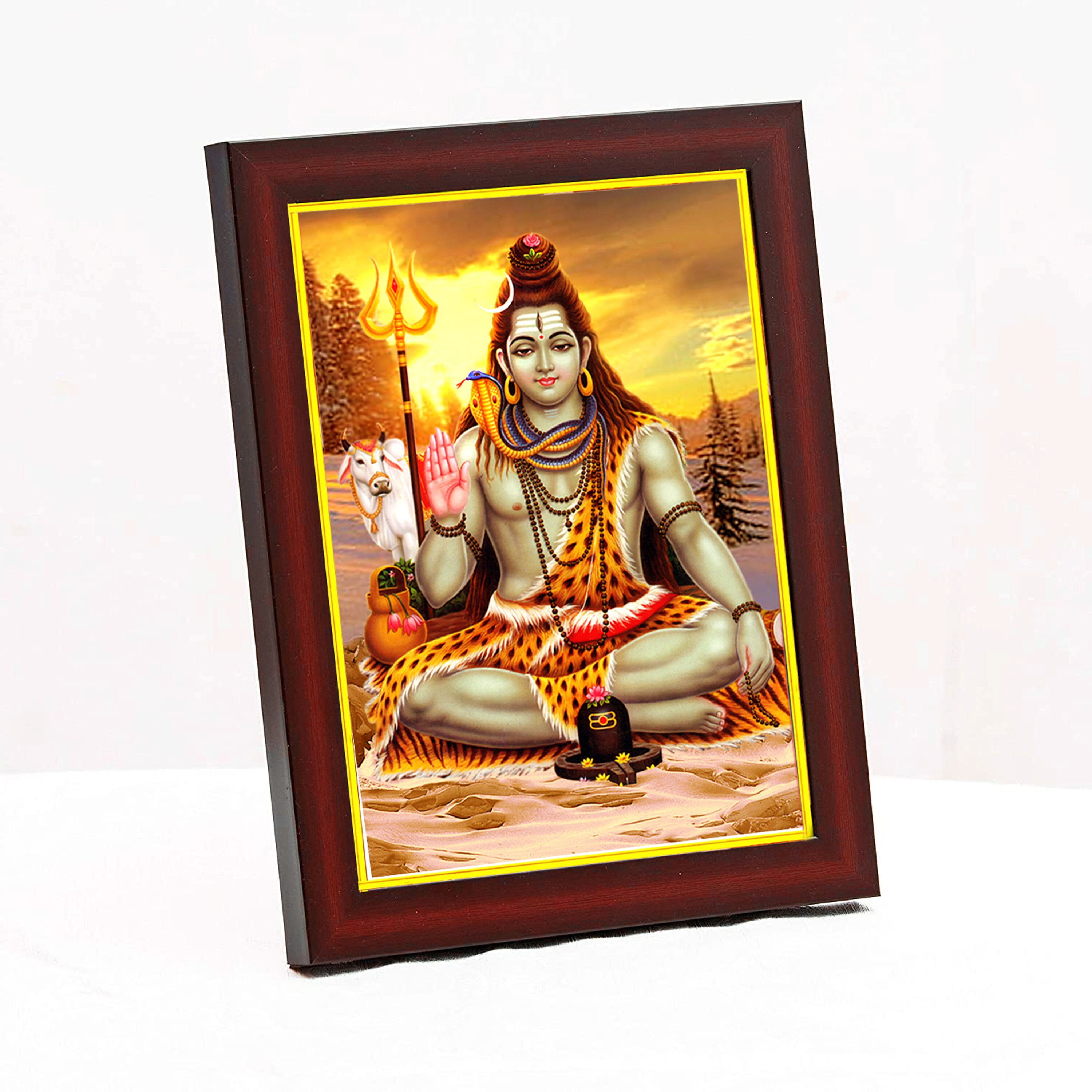 Lord Shiva Sankar Mahakal Photo Frame for Home Decor / Pooja Room ...