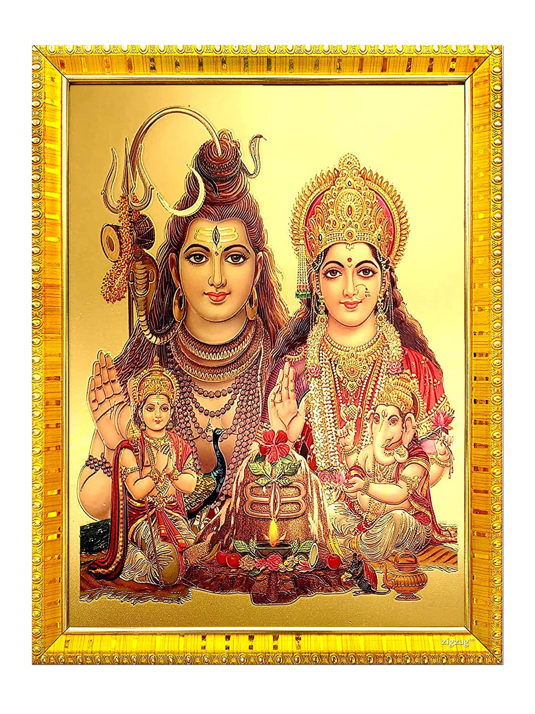 Goddess God Shankar Family Shiva Parvati Photo Frame for Wall - Etsy
