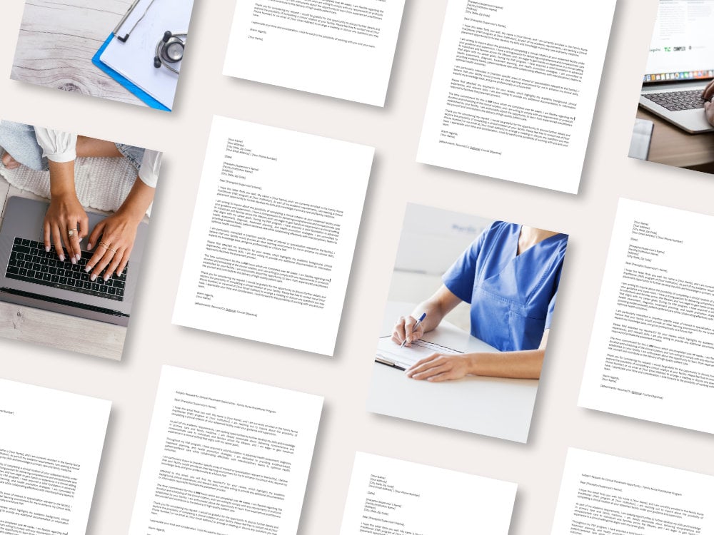 FNP Clinical Placement Request Cover Letter & Email / Nurse ...