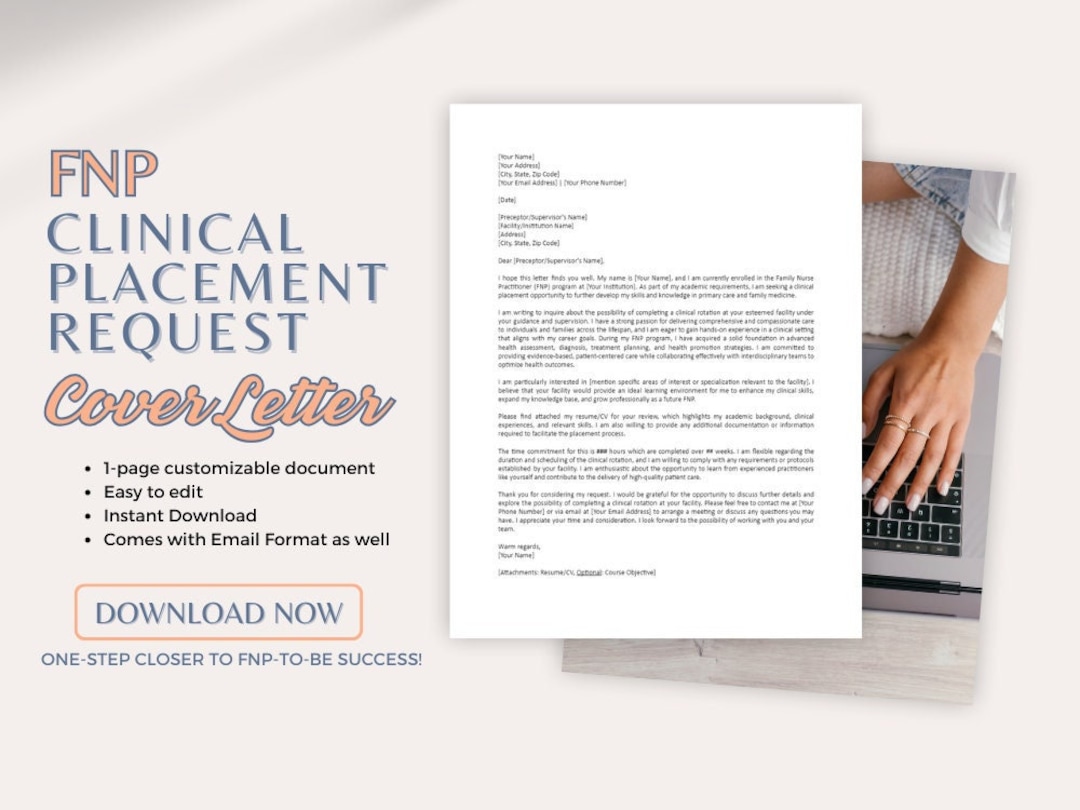 FNP Clinical Placement Request Cover Letter & Email / Nurse Practitioner Clinical Rotation ...