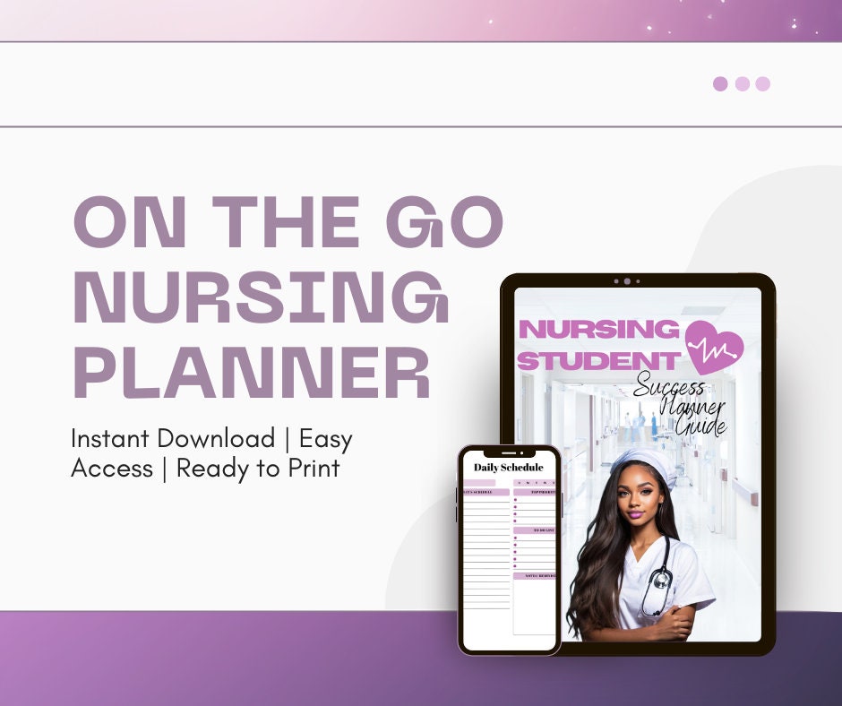 Nursing Student Guide | College Planner Tracker | Nursing Guide | Pass ...