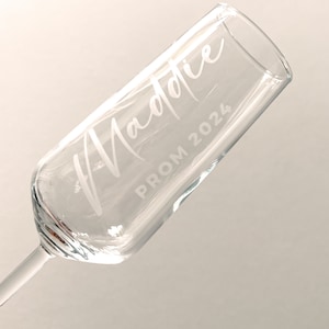 Personalised Engraved Champagne Flute | Etched Wine Glass, Custom ...