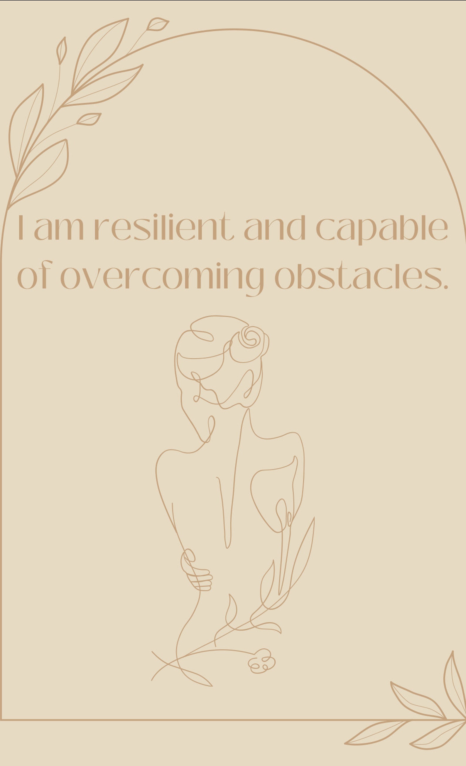 50 Minimalist Affirmation Cards, Positive Quote Flash Cards ...