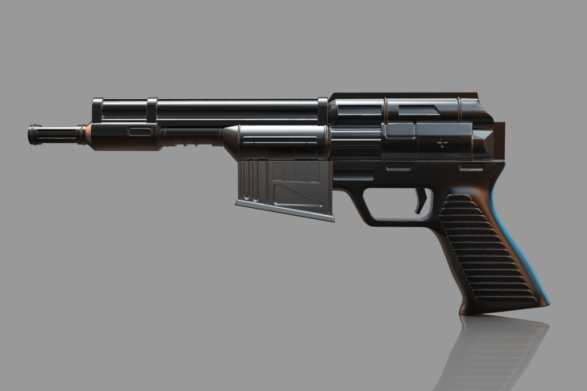 Mandalorian Heavy Blaster (3D MODEL) - Etsy