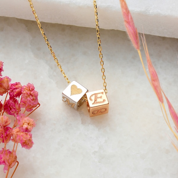 Cube Necklace - Etsy