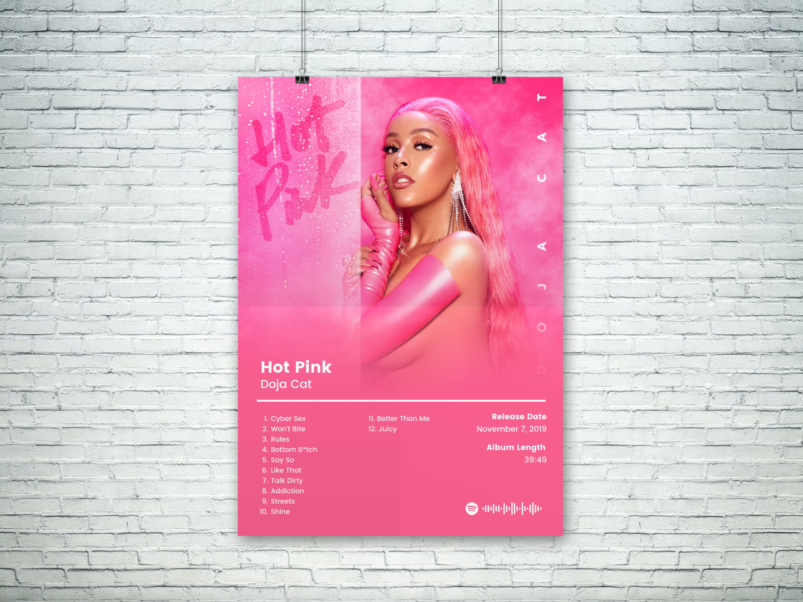 Doja Cat Poster / Hot Pink Poster / Doja Cat Hot Pink | Etsy Canada