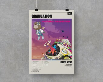 Graduation Tracklist Poster - Etsy