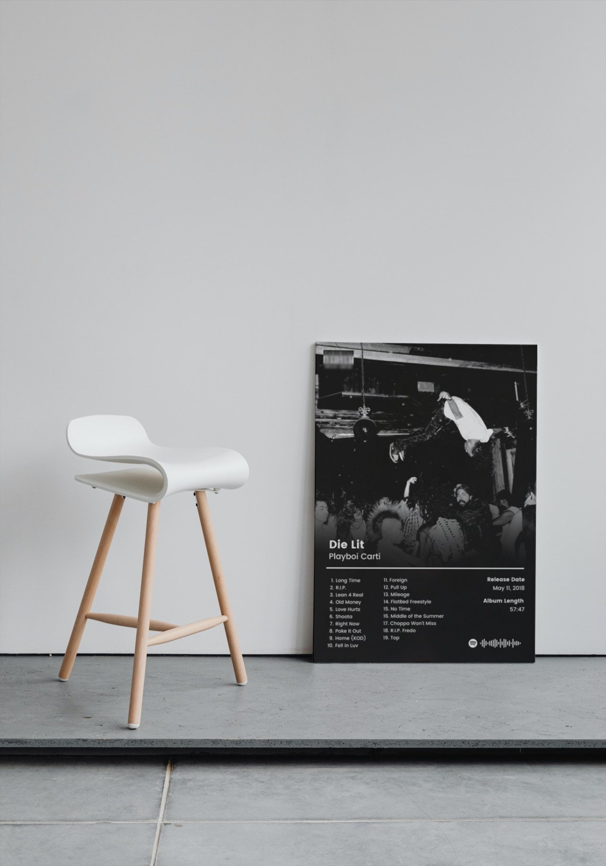 Playboi Carti Poster / Die Lit Poster / Playboi Carti Die Lit Tracklist