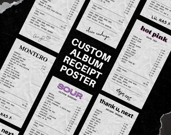 Album Receipt Rug | Etsy Singapore