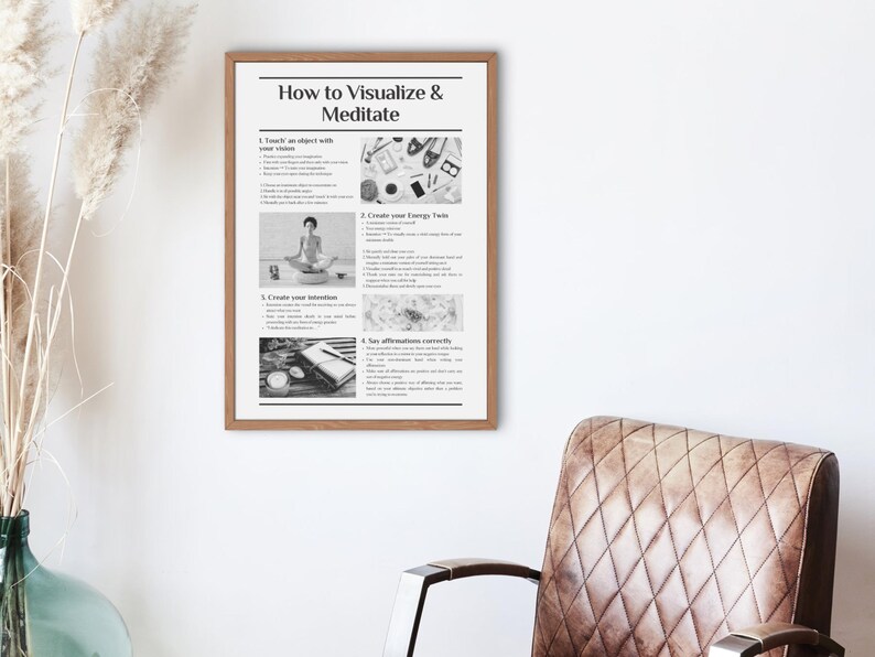Step-by-step Meditation & Visualization Guide Vintage Newsletter Style ...
