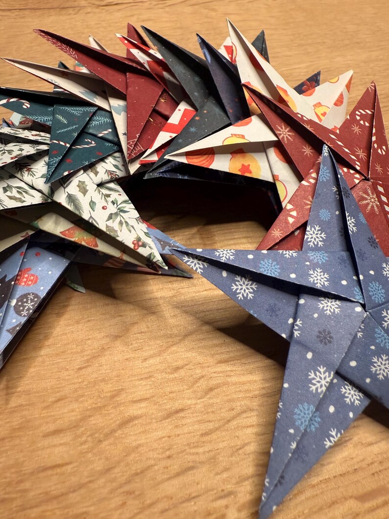 Origami Paper Stars, Paper Star Party Decoration, Nordic Christmas Star ...
