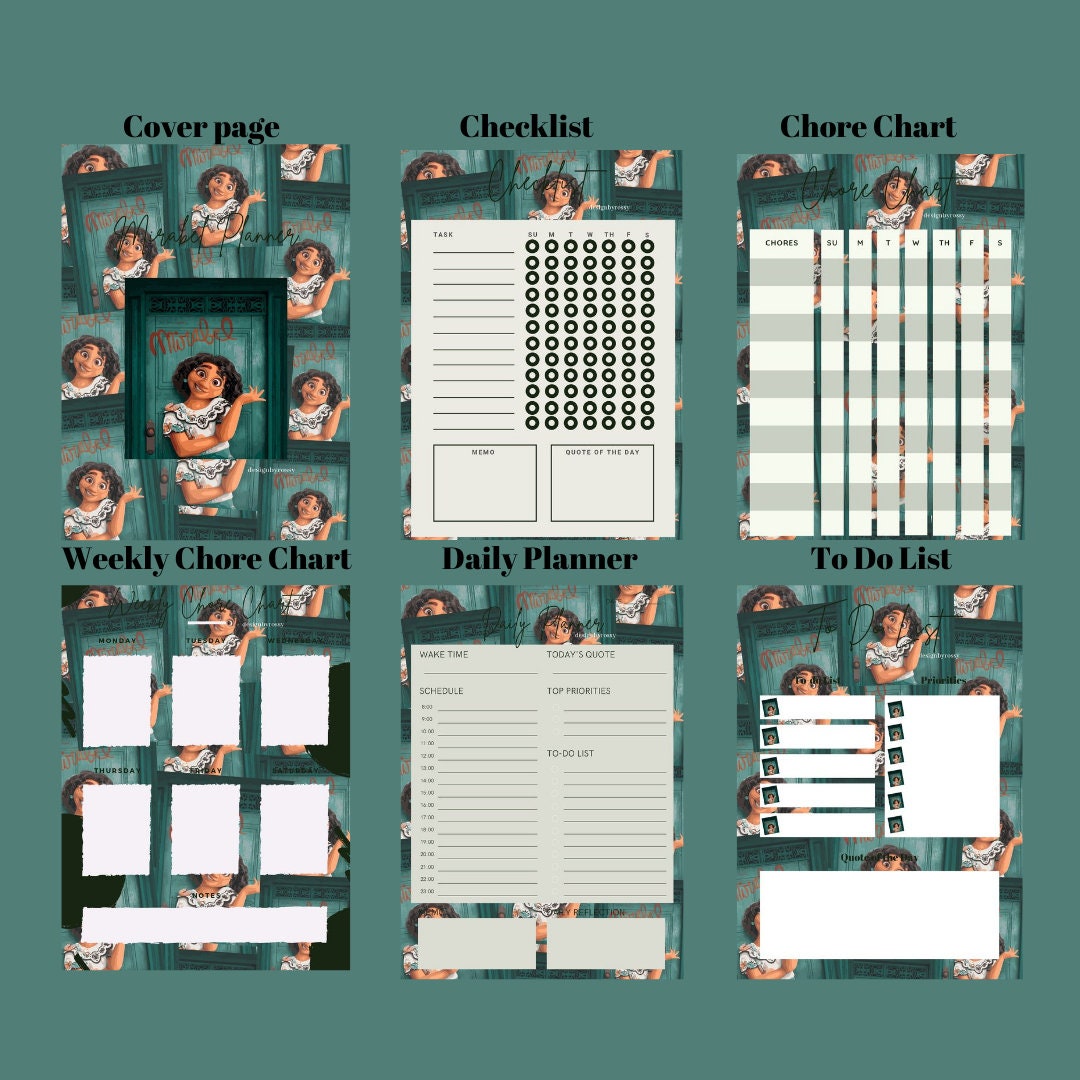 Mirabel Encanto's Printable Planner|planner Template |chore ...
