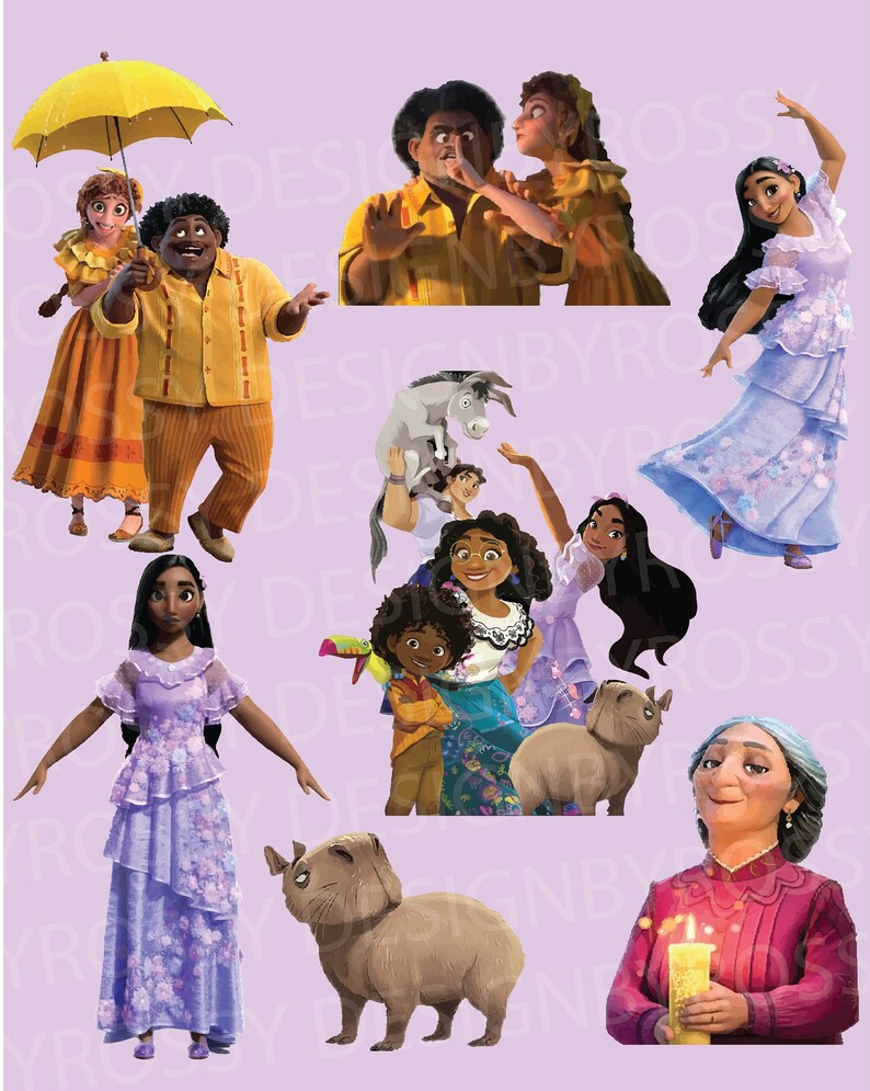 20 Encanto Family Digital Art Png Sublimationencanto Pngencanto ...