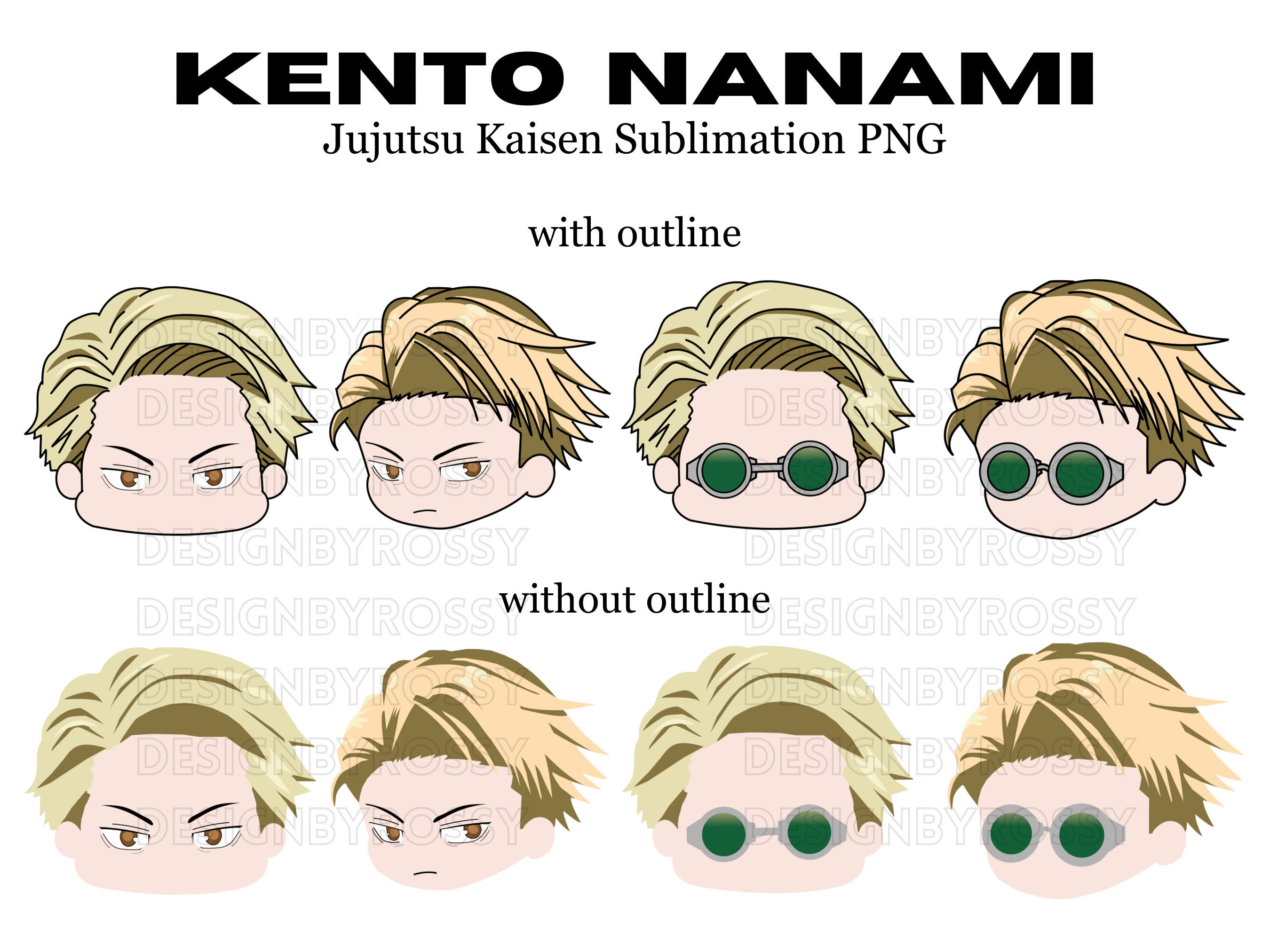 Kento Nanami Sublimation Jujutsu Kaisen PNG Jujutsu Kaisen - Etsy