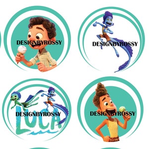 24 Luca Printable Digital Download | Printable Cupcake Toppers | Luca ...