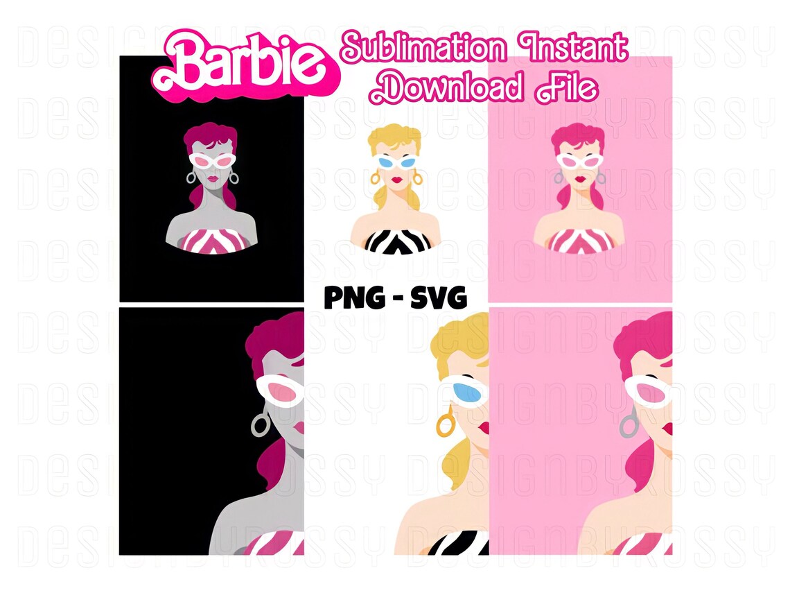 Barbie Sublimation| Barbie the Movie PNG SVG |vintage Barbie Sublimate ...