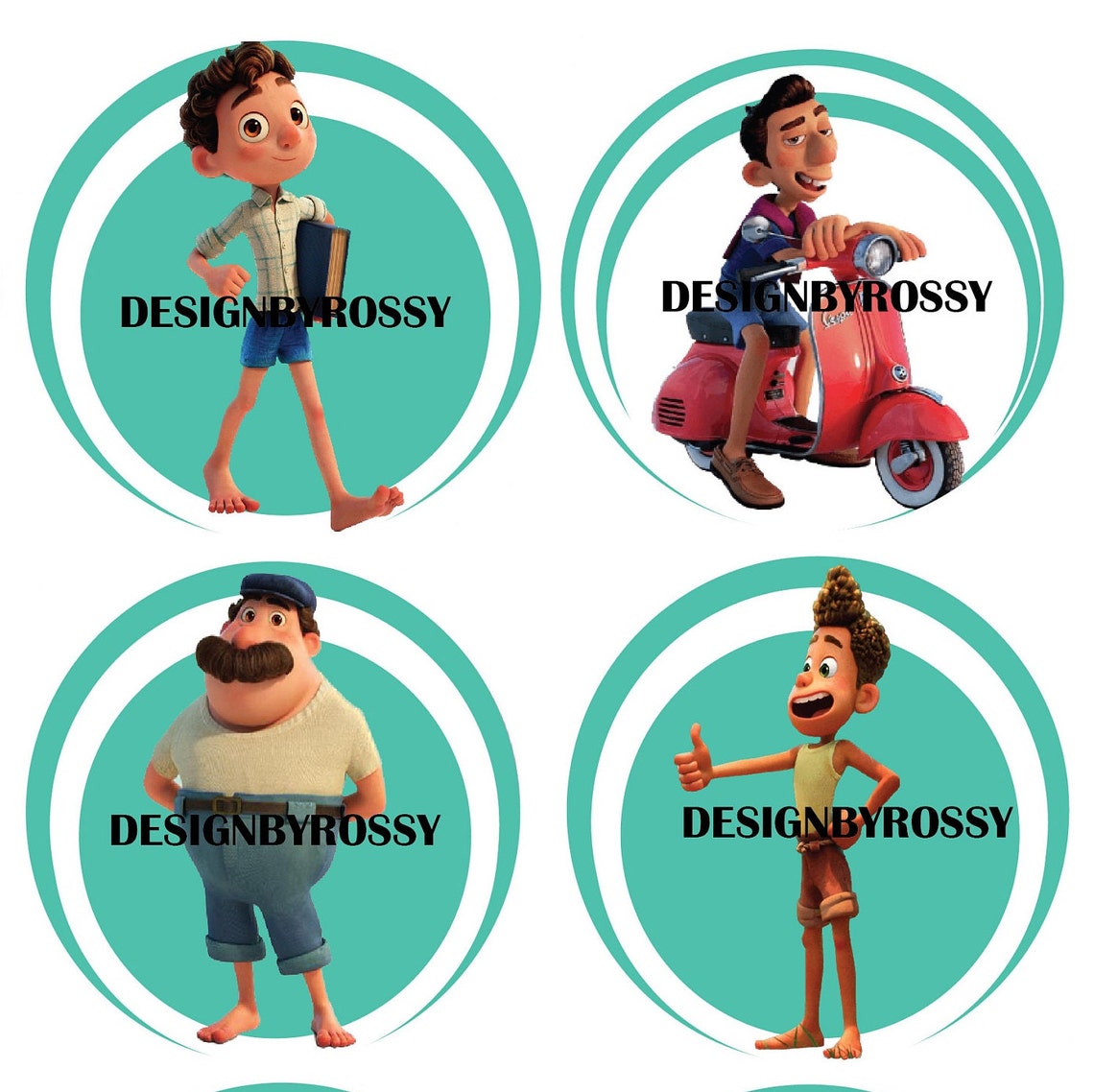 24 Luca Printable Digital Download | Printable Cupcake Toppers | Luca ...
