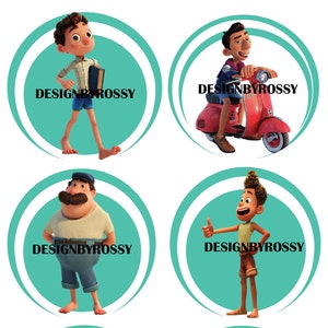 24 Luca Printable Digital Download | Printable Cupcake Toppers | Luca ...
