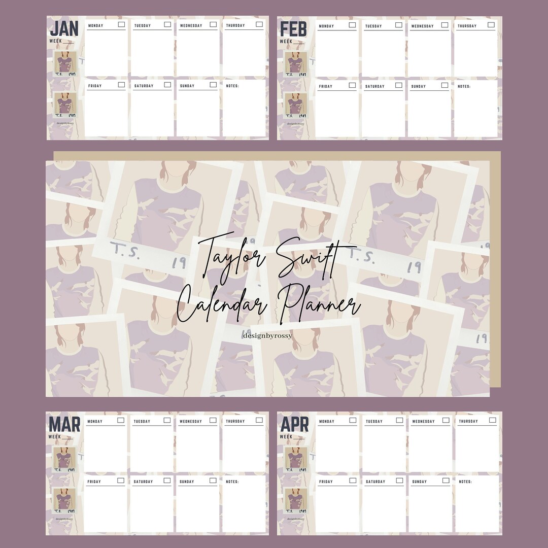 Taylor Swift 1989 Digital Calendar Planner Taylor Swift Print L Digital ...