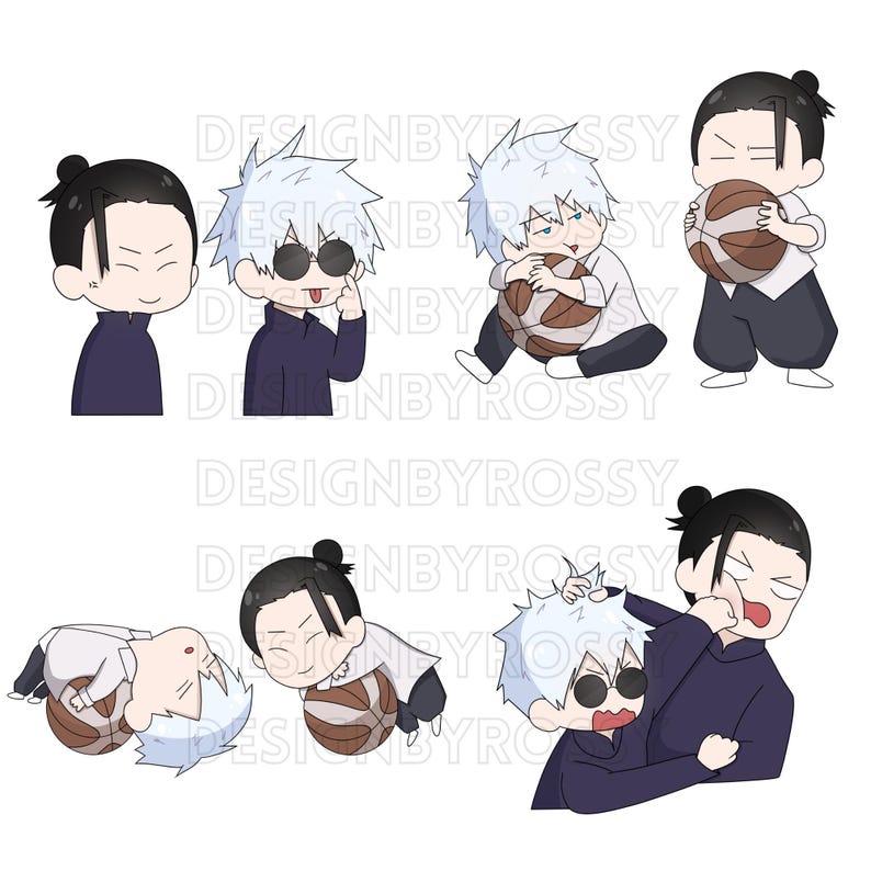 Gojo and Geto Printable Digital Download High Quality | Png & Svg ...