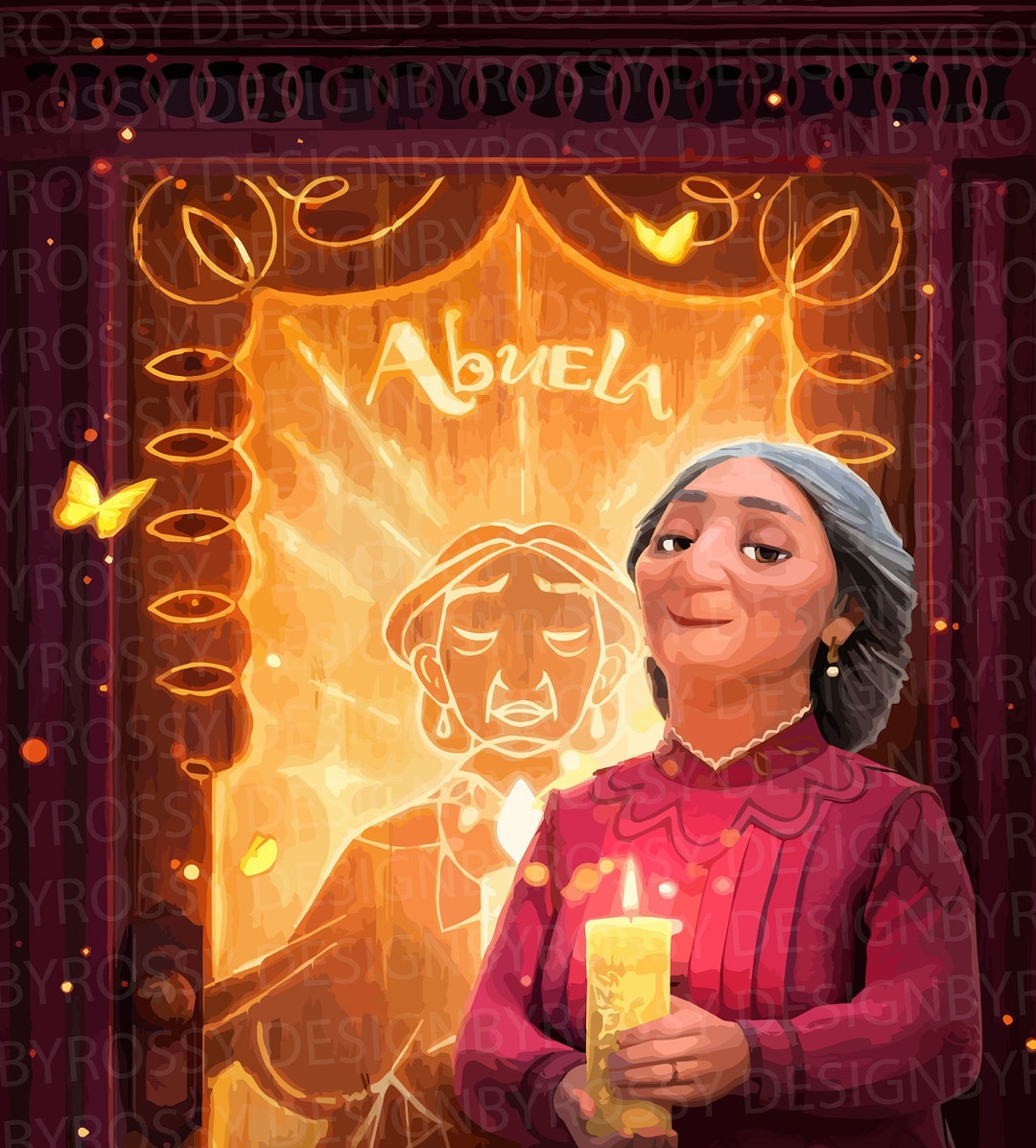 Encanto Abuela Digital Art Png Sublimation | Abuela Png| Encanto ...