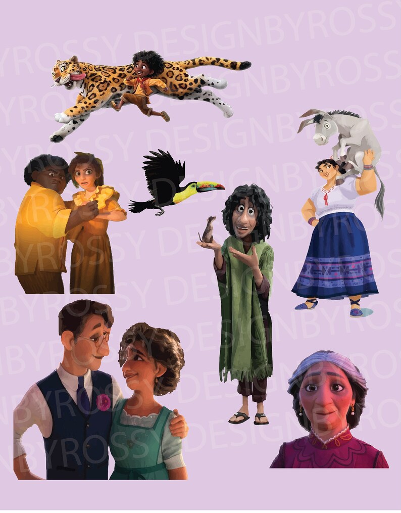 20 Encanto Family Digital Art Png Sublimationencanto Pngencanto ...