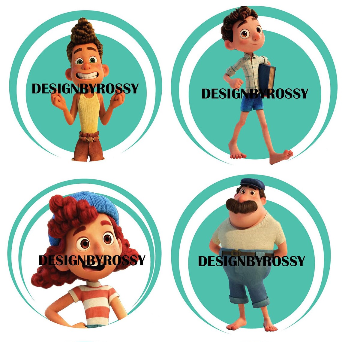 24 Luca Printable Digital Download | Printable Cupcake Toppers | Luca ...