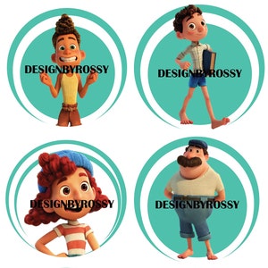 24 Luca Printable Digital Download | Printable Cupcake Toppers | Luca ...