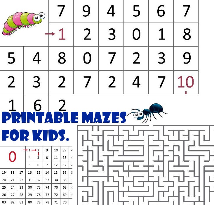 Mazes for Kids,printable Worksheets, Activities for Kids, Maze Game ...
