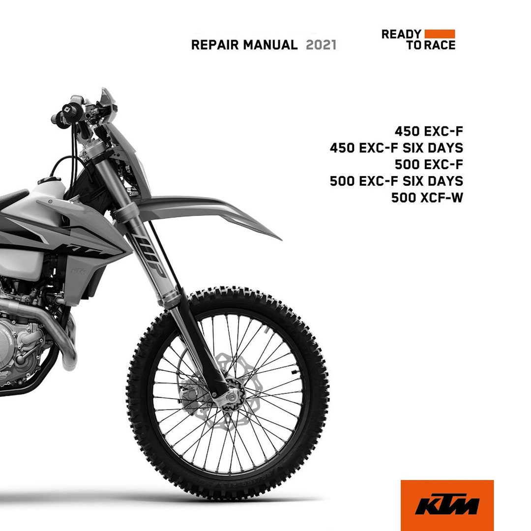 2021 KTM 450 Exc-f Six Days,500 Exc-f Six Days Workshop Service Manual ...