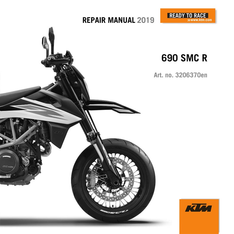 2019 KTM 690 SMC-R Workshop Manual - Etsy