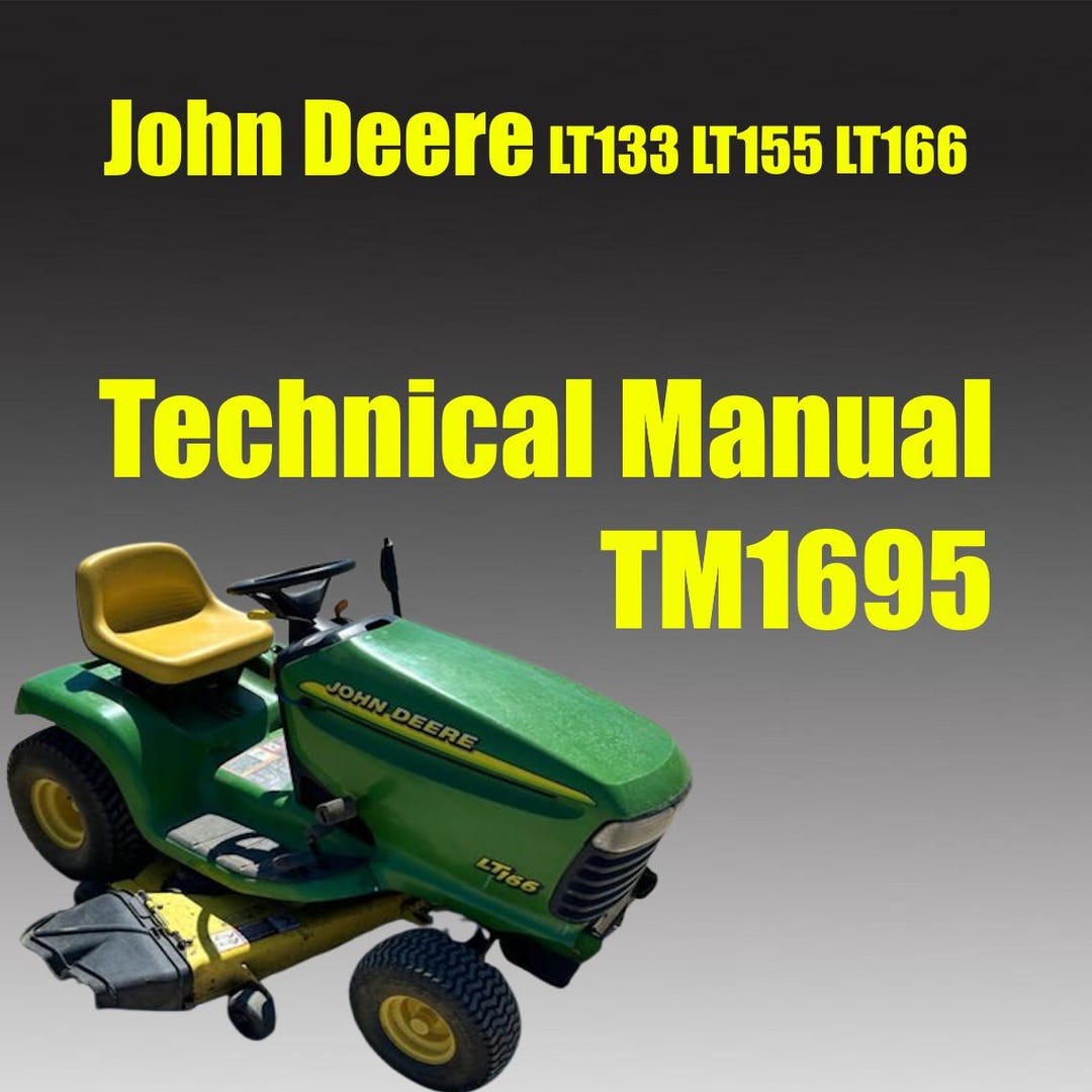 John Deere LT133 LT155 LT166 Technical Manual - Etsy