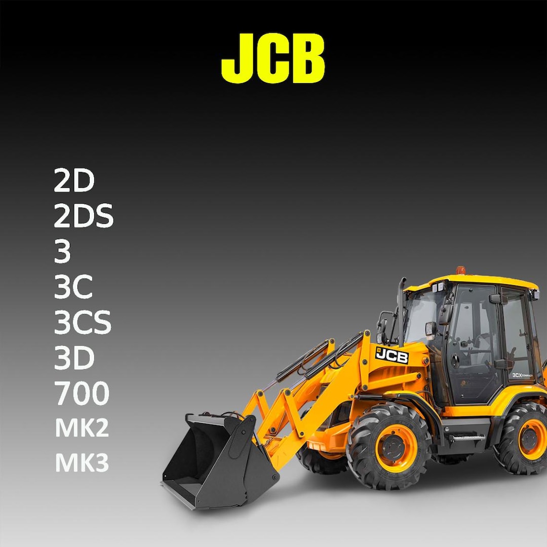 JCB 2D JCB 3 JCB 700 Jcb MK2 MK3 Workshop Manual - Etsy Canada