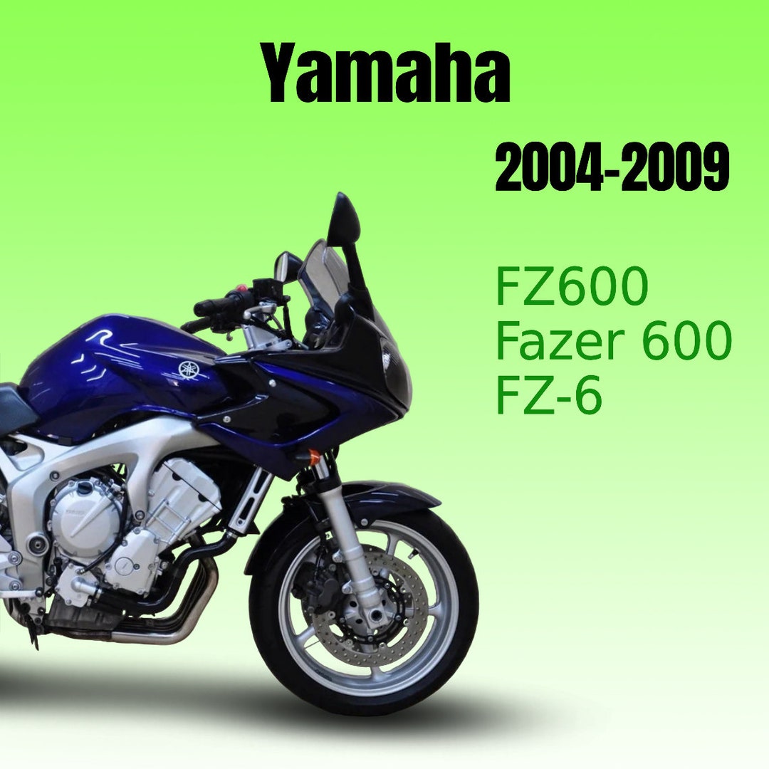 Yamaha Fz6 Fz600 Fazer 600 Workshop Manual 2004-2009 - Etsy