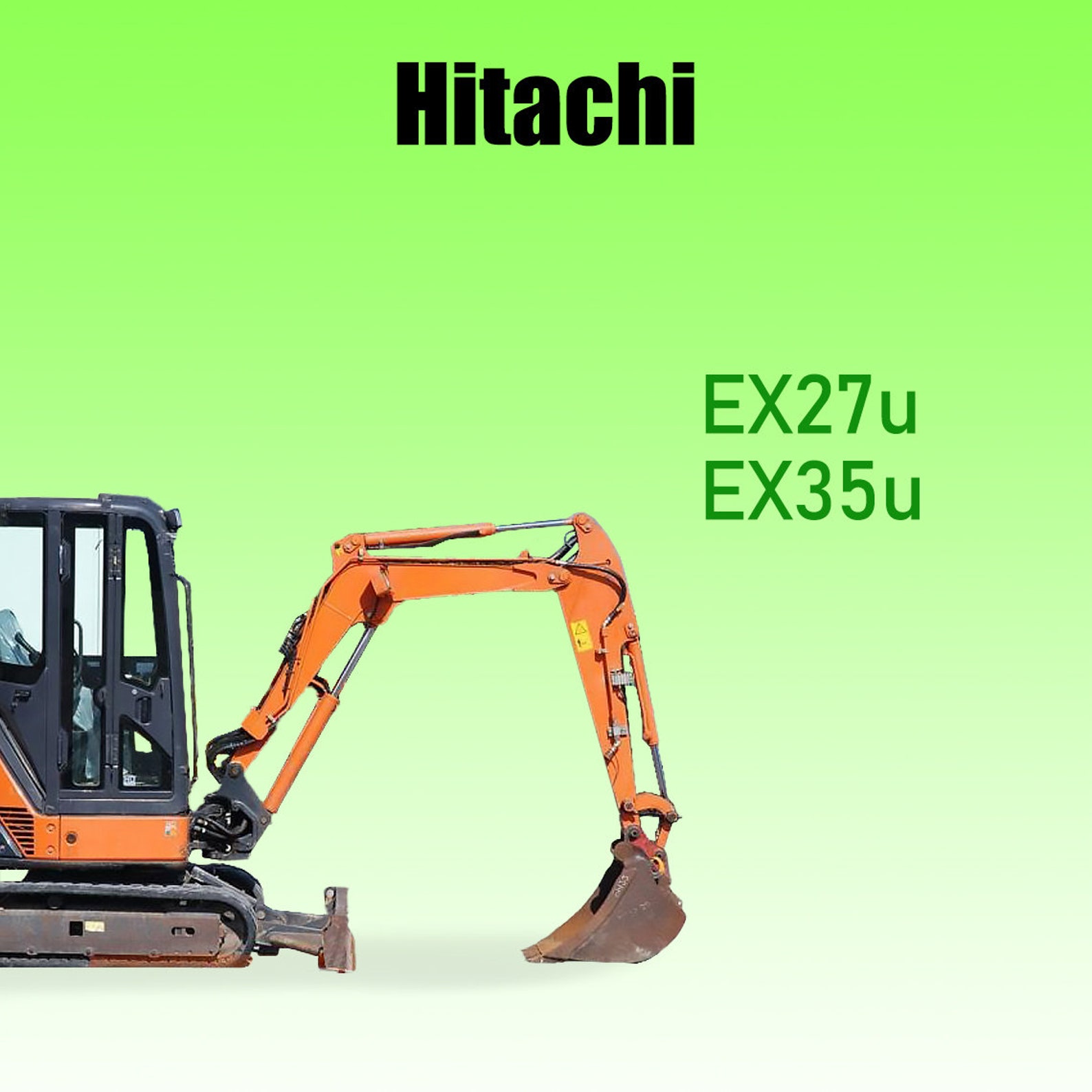Hitachi Ex27u Ex35u (north America) Workshop Manual - Etsy