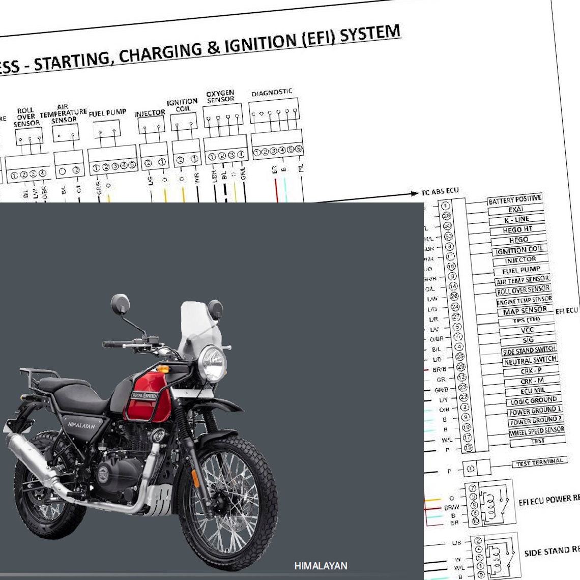 ROYAL ENFIELD Himalayan BS 6 Wiring Diagram (readable, but Not Perfect ...