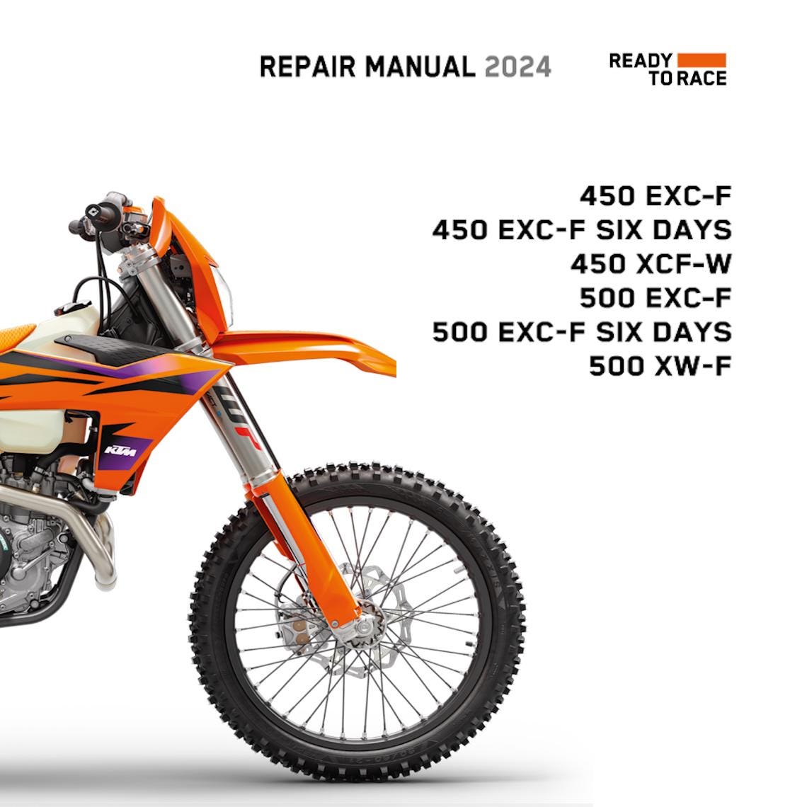 2024 KTM 500 EXC-F | 500 EXC-F Six Days Service Workshop Repair Manual ...