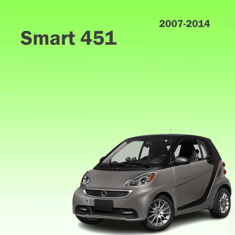 SMART FORTWO 451 Service Manual (2007-2014) Download - Etsy