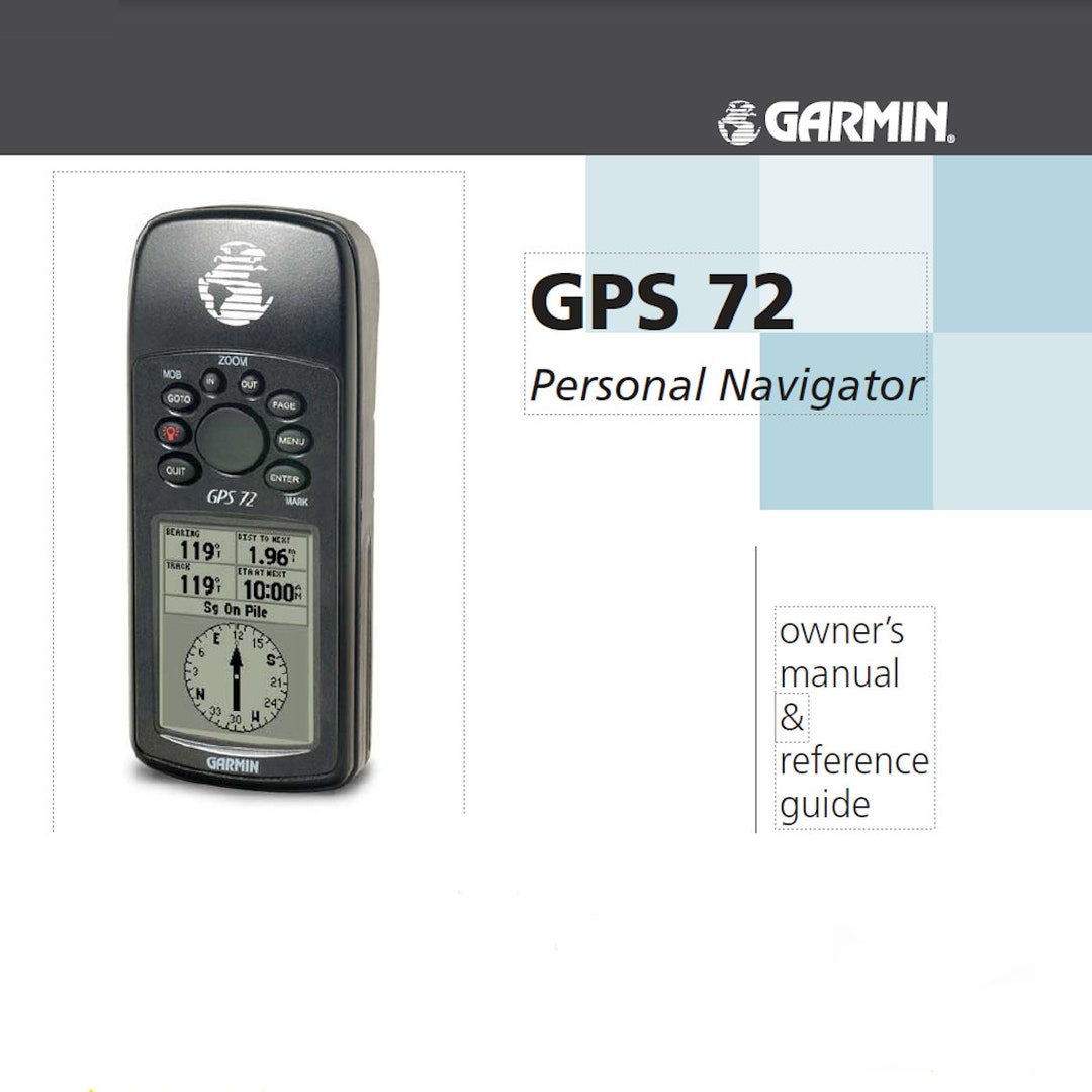 Garmin GPS 72 Owners Manual - Etsy